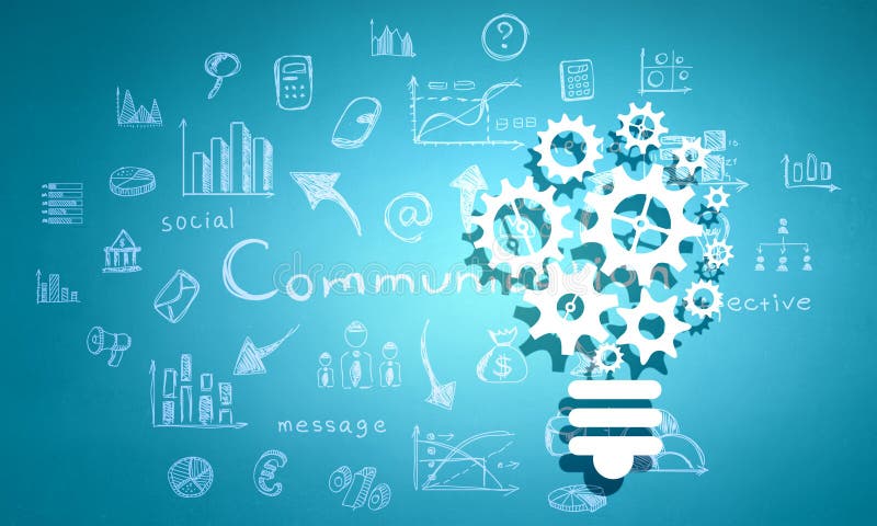 Working Together As One Mechanism Stock Illustration - Illustration of ...