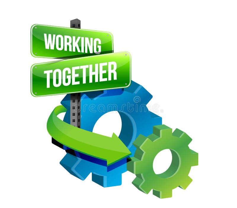 Synergy Gears - Teamwork in Action Stock Illustration - Illustration of ...