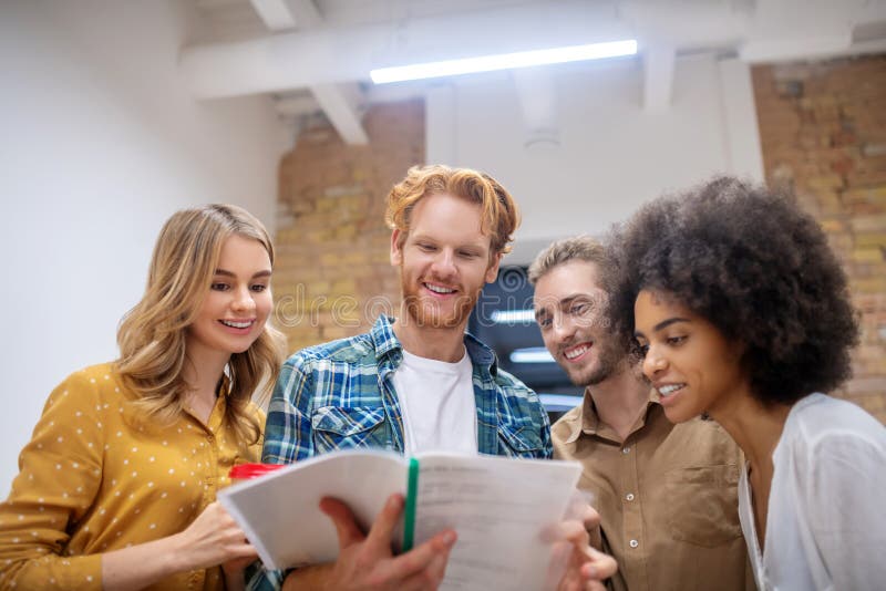 Group of Young Professionals Working on the Project Together Stock ...