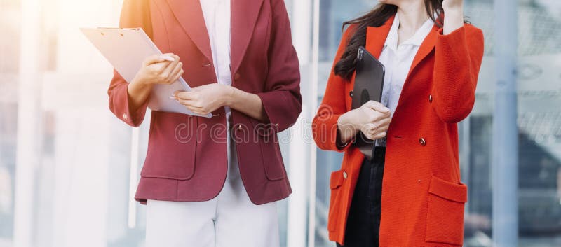 Working Together on Project. Two Young Business Colleagues Working on ...