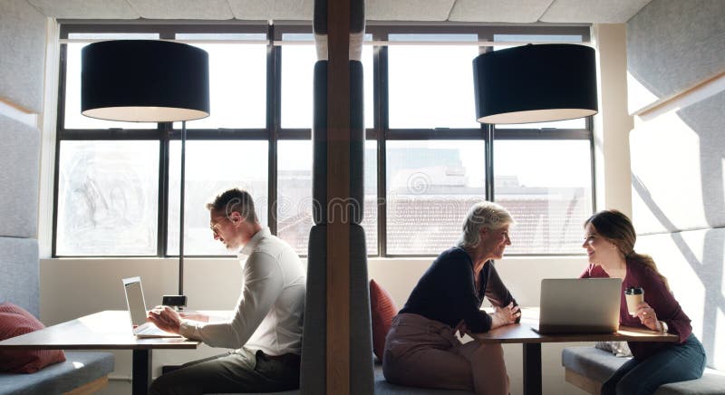 Working Together is the Way Forward. Two Businesswomen Using a Laptop ...