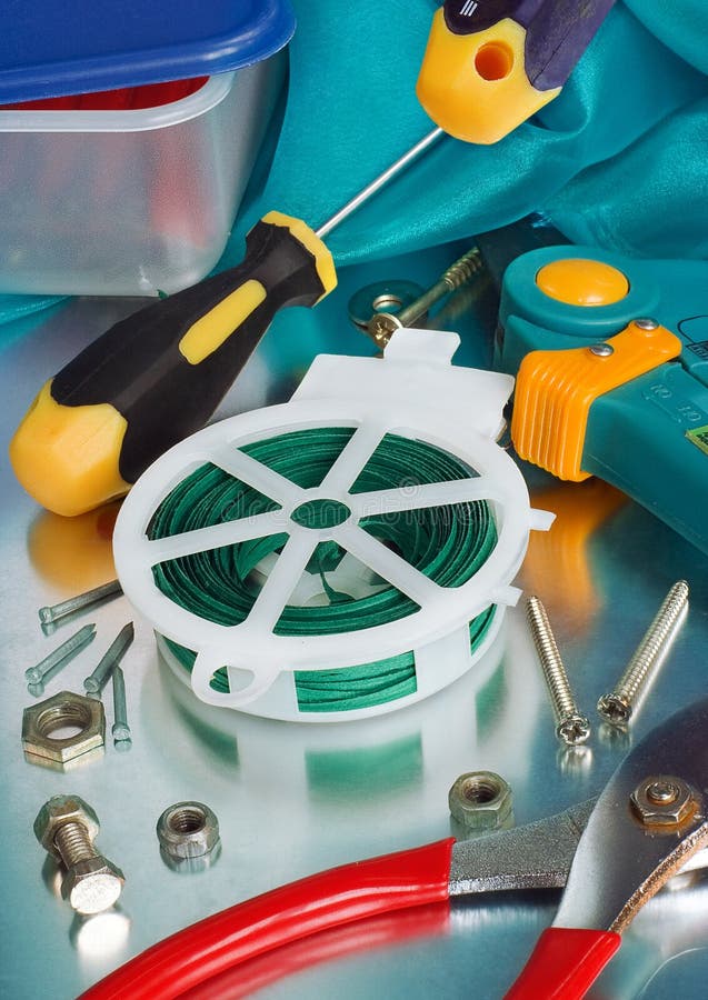 Working tools stock image. Image of pliers, materials - 12645491