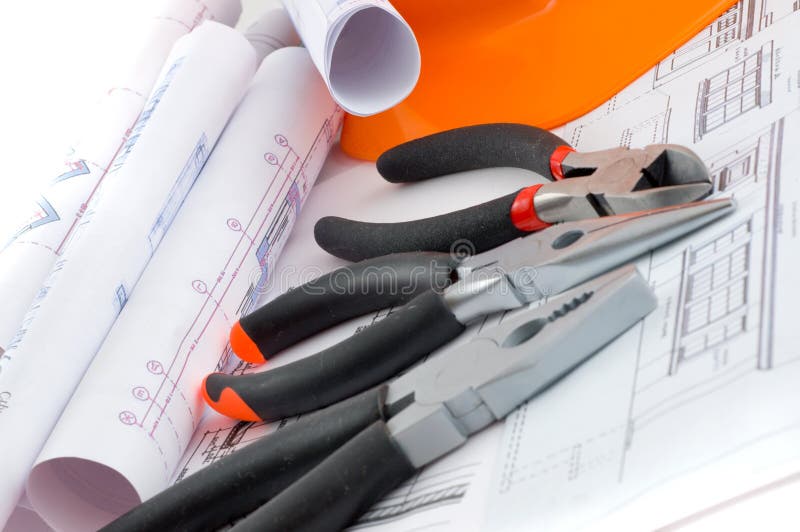 Working tools stock image. Image of engineer, glasses - 4680851