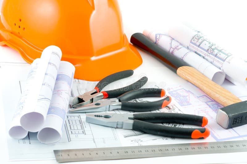 Working tools stock image. Image of contractor, dimensions - 4680865