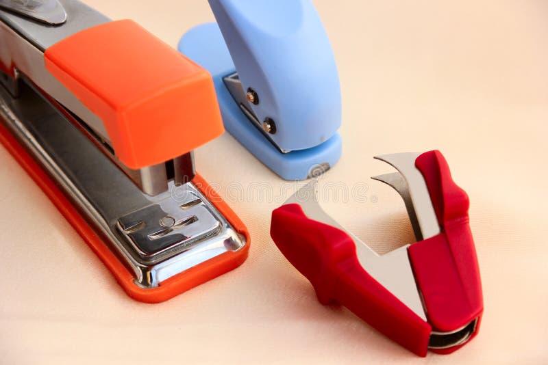 Working Tools Background Office Supplies Stock Photo - Image of punch ...