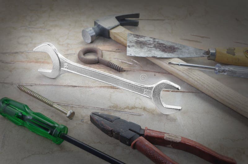 Working tools stock image. Image of steel, carpentry - 44554031