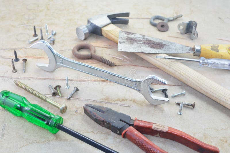 Working tools stock photo. Image of improvement, handle - 44785850