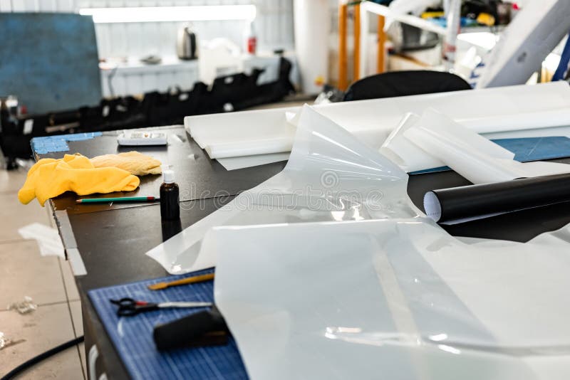 Working Tools in a Car Detailing Center Stock Image - Image of ...