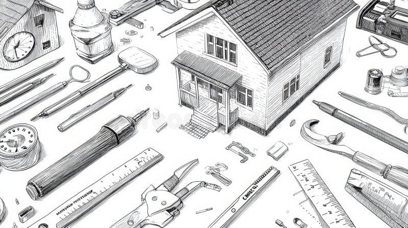 Handcraft One Line Drawing Stock Photos - Free & Royalty-Free Stock ...