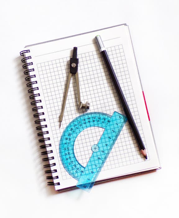 Working Tools for Draftsman Designer. Stock Photo - Image of notepad ...