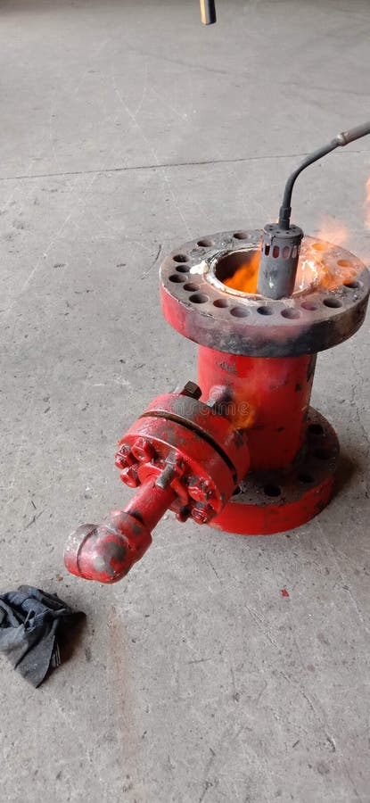 Welding Rig Drilling Repair in Shipyard Thailand. Stock Image - Image ...