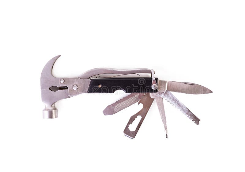 Working Tools. Multi-tool Isolated on White Background Stock Image ...