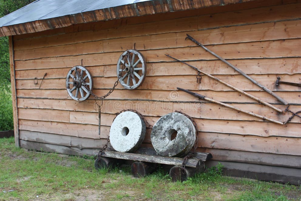 The Working Tools of Our Ancestors. Stock Photo - Image of summer ...