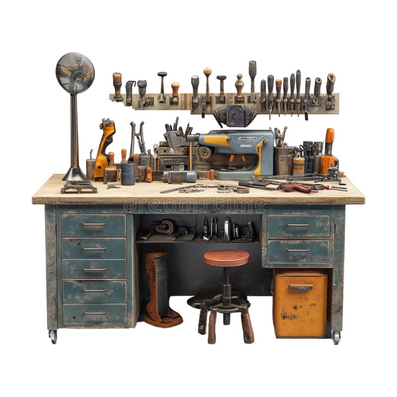 Working Tools Setup for Carpenter on Transparent Background - Ai ...