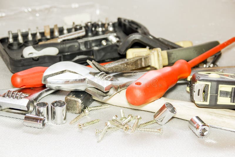 Working tools stock image. Image of home, texture, tool - 91125425