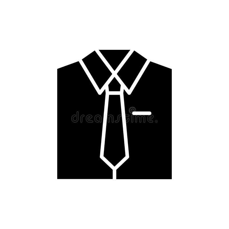 Working Uniform Black Icon Concept. Working Uniform Flat Vector Symbol ...