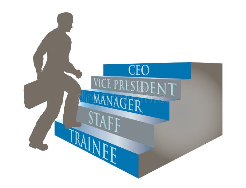 Pyramid of Chain of Command Levels in Organization Stock Illustration ...