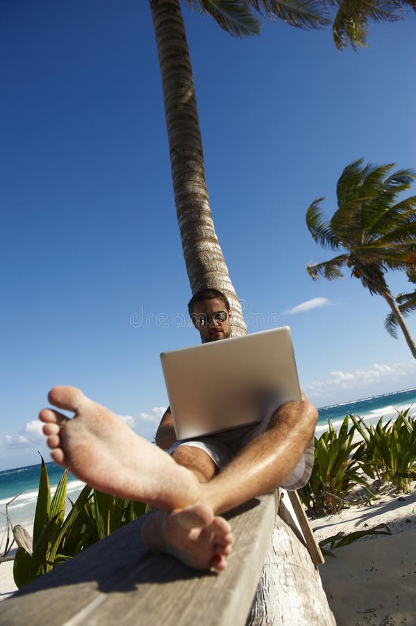 Working on vacation stock image. Image of vacation, goggles - 8129157