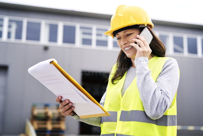 Working in warehouse stock image. Image of caucasian - 250003347