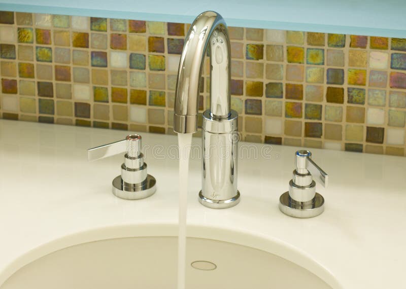 Working water tap stock image. Image of spigot, metal - 19493087