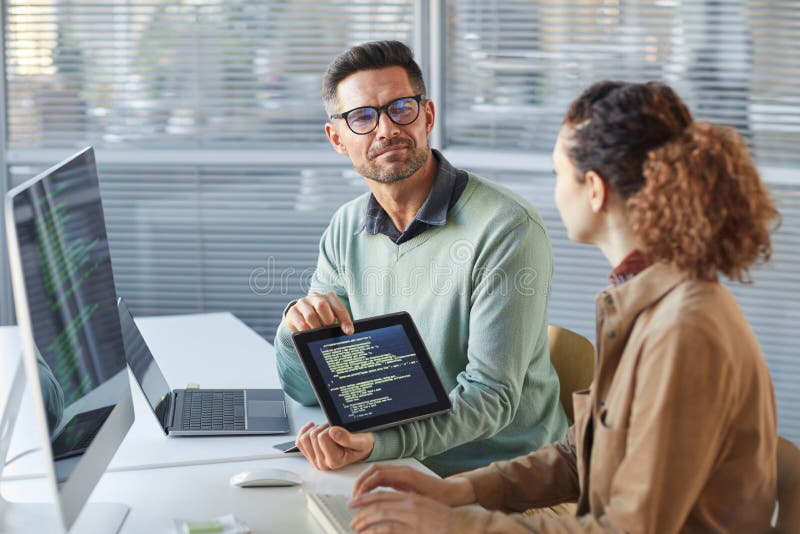 Working on Web Site Project Stock Image - Image of businessman, manager ...