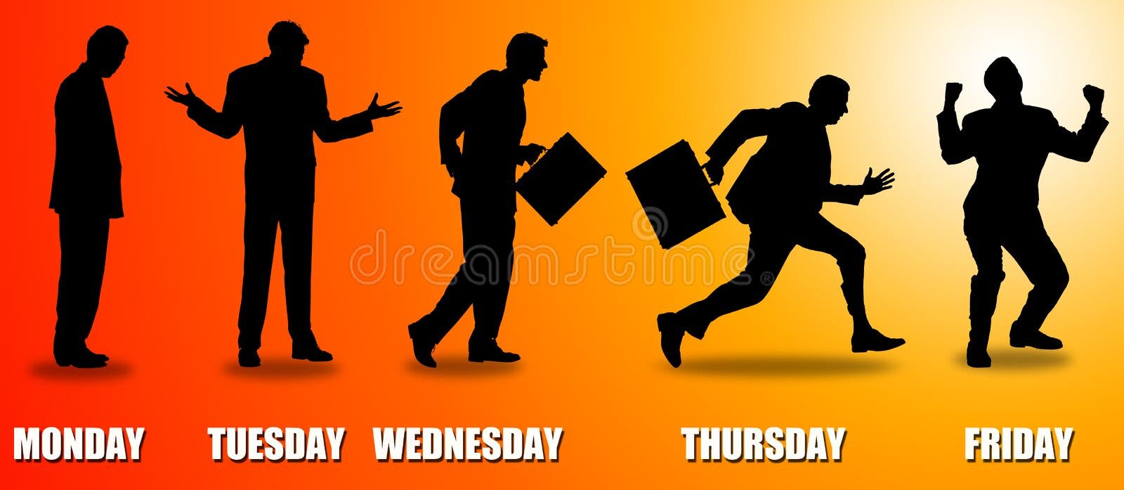 Days of the week stock illustration. Illustration of schedule - 17628586