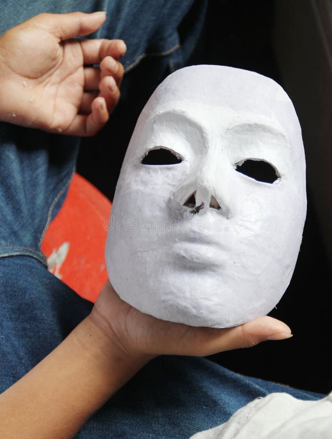 Working white mask stock photo. Image of plain, acting - 25100856