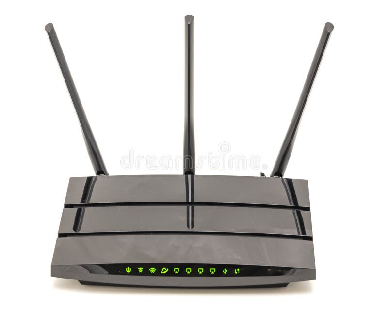 Working Wireless Router Cable Modem with Connection Status Light Stock ...