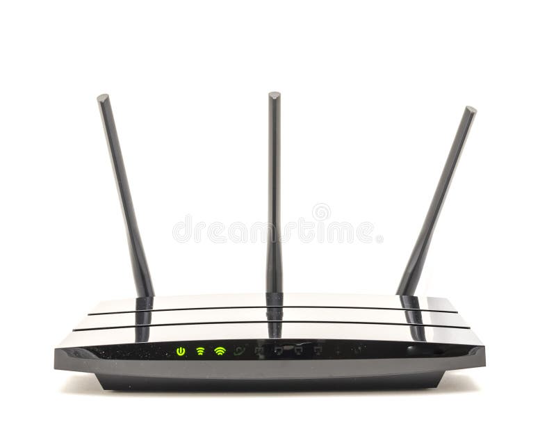 Working Wireless Router Cable Modem with Connection Status Light Stock ...