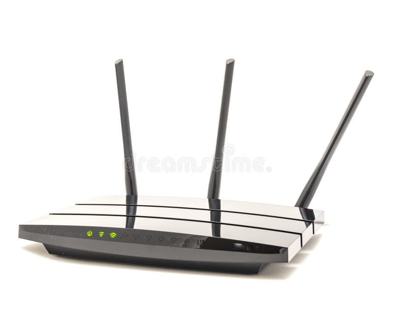 Working Wireless Router Cable Modem with Connection Status Light Stock ...