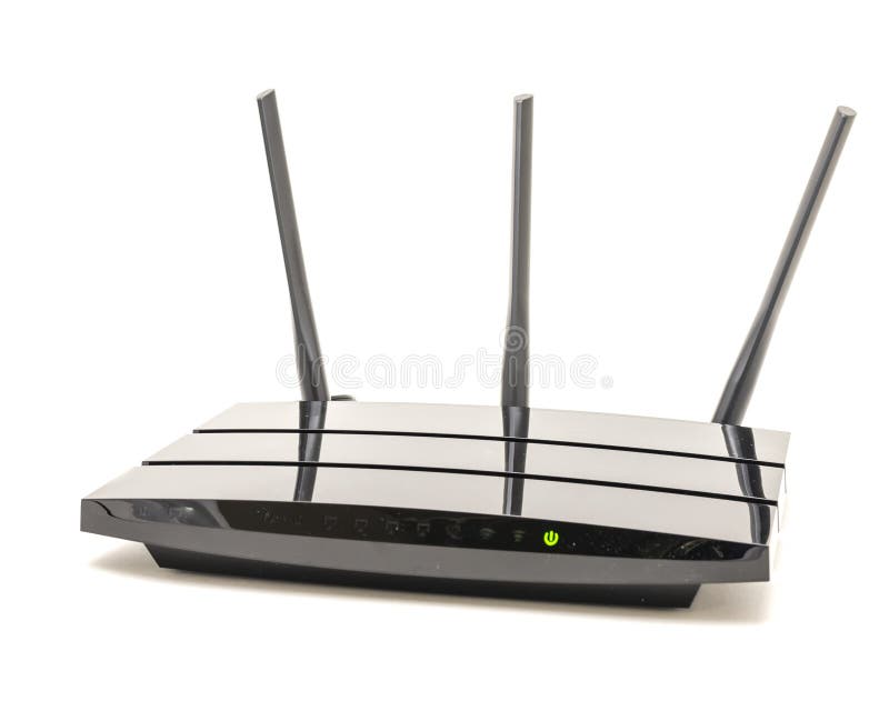 Working Wireless Router Cable Modem with Connection Status Light Stock ...