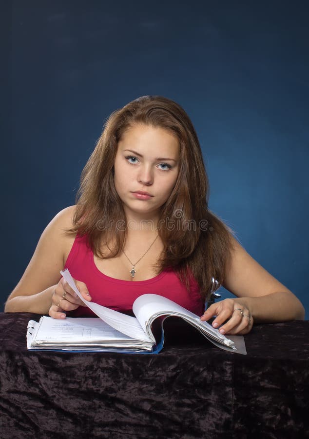 The working woman stock image. Image of paper, proofreading - 34054007