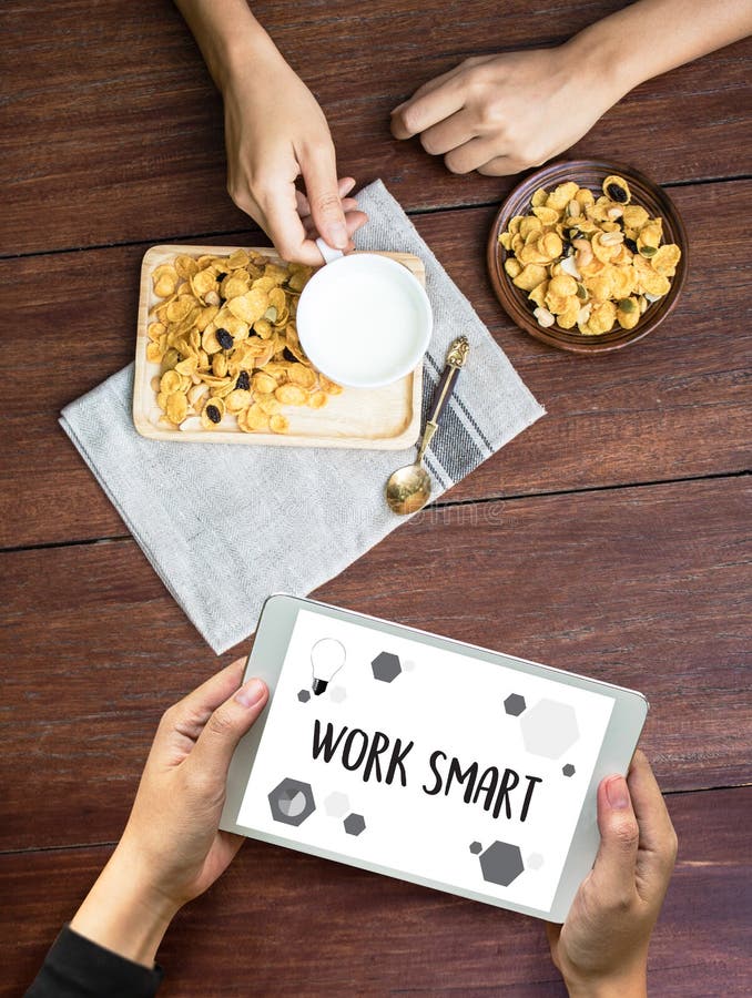 Working Work Smart Productive Effective Growth Development Pass Stock ...