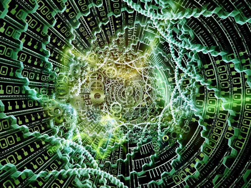 Working World of Numbers stock illustration. Illustration of circle ...