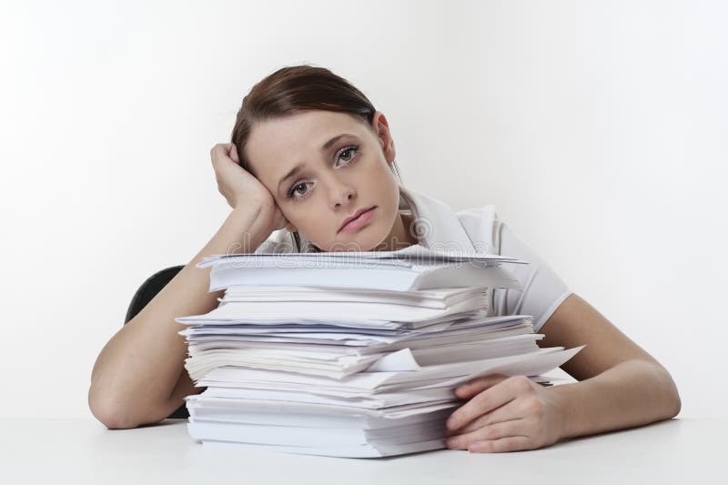 Workload stock photo. Image of stack, exhaustion, paperwork - 28371258