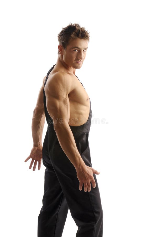 Workman stock photo. Image of black, white, muscles, hardworking - 16953146