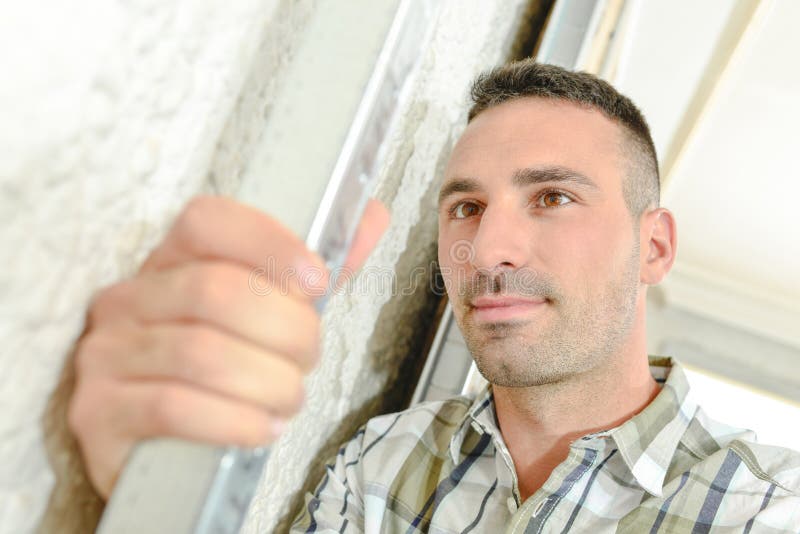 Workman builder stock image. Image of metal, professional - 239476501