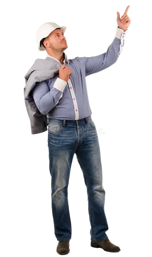Young Happy Man Jacket Slung Over His Shoulder Stock Photos - Free ...