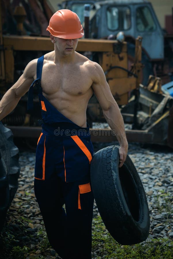 Workman Concept. Workman Carry Wheel Tire. Workman Work in Working ...