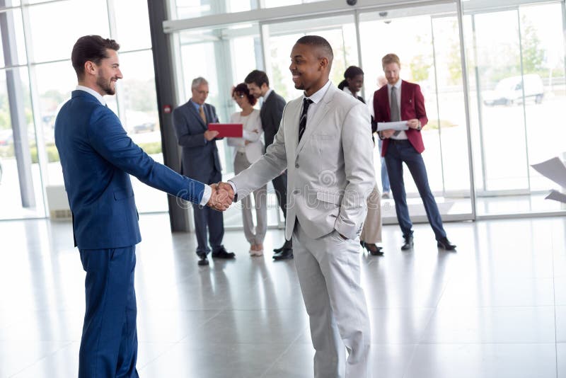 Workman at Entrance Welcome Passenger Stock Photo - Image of check ...