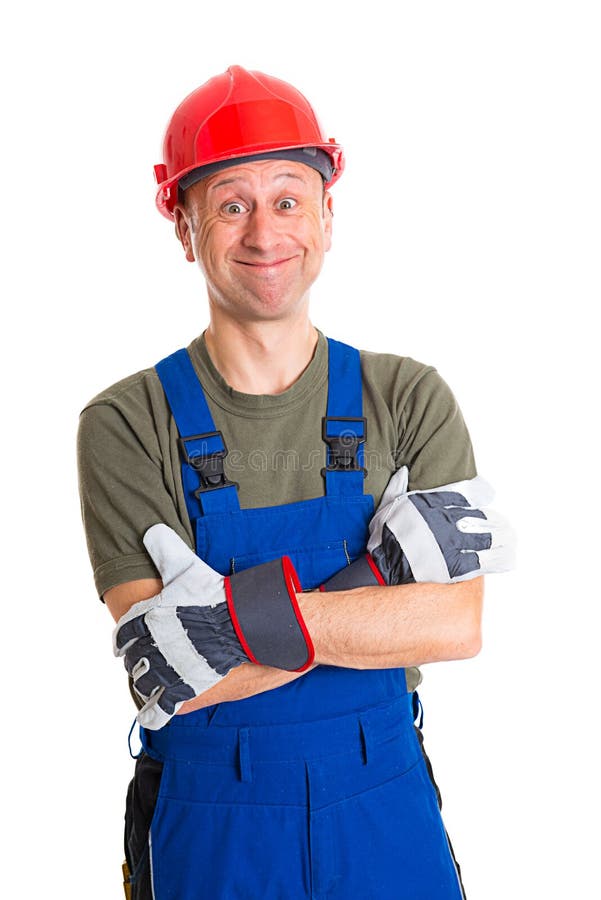 Workman with helmet stock image. Image of positive, flap - 88320993