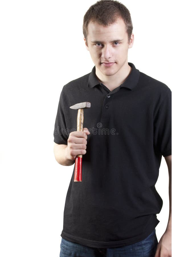 Workman stock photo. Image of holding, white, working - 31491152