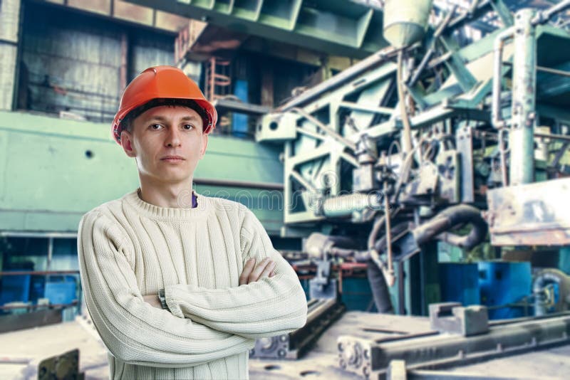 Foreman in the workshop stock photo. Image of person - 23436810