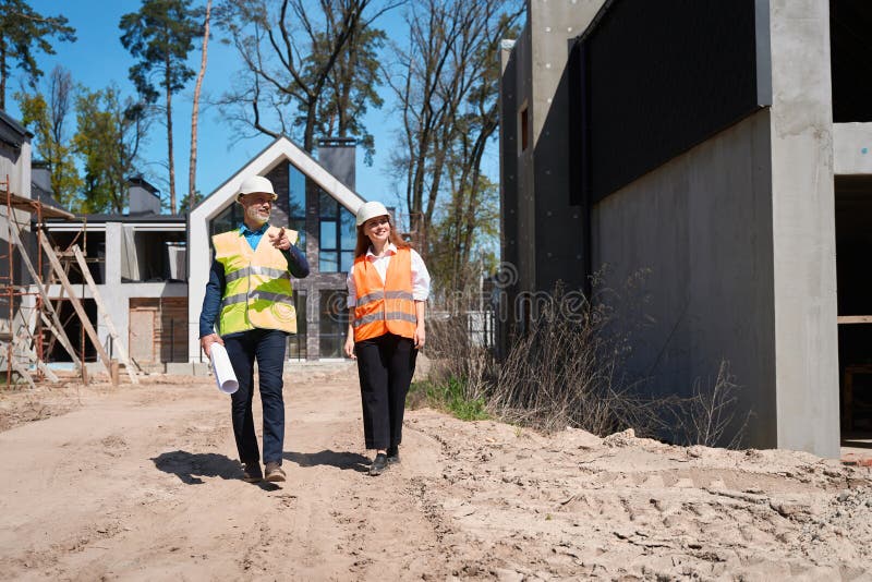Workman Reporting To Building Manager at Construction Site about ...