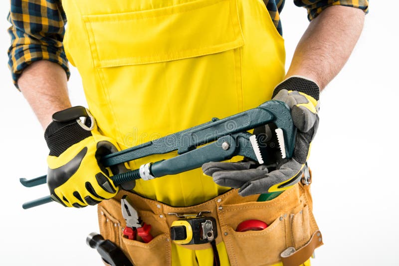 Workman with tool belt stock photo. Image of tools, workman - 90020924