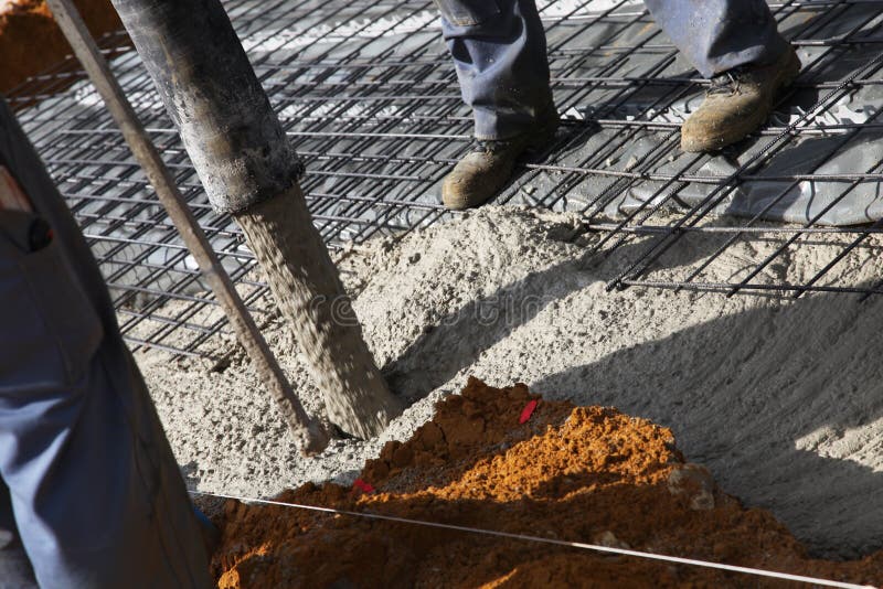 Pouring cement stock image. Image of building, construction - 1813221