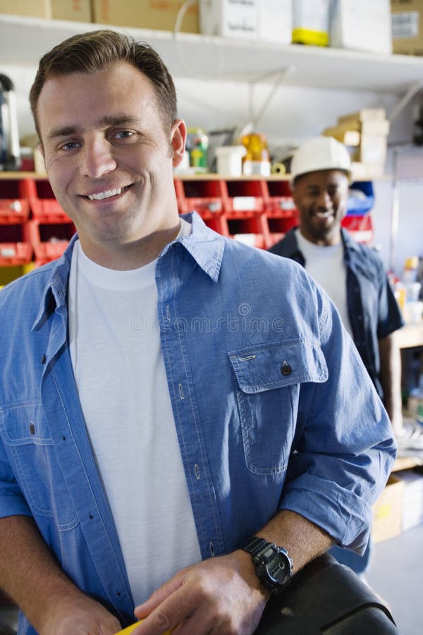 Workmen in a Shop stock photo. Image of multiethnic, manual - 29662292