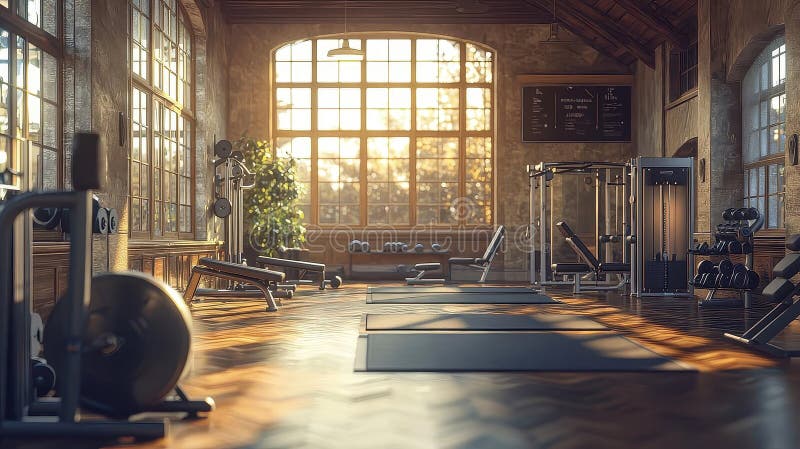 Workout in a Bright and Spacious Gym with Natural Light for a More ...