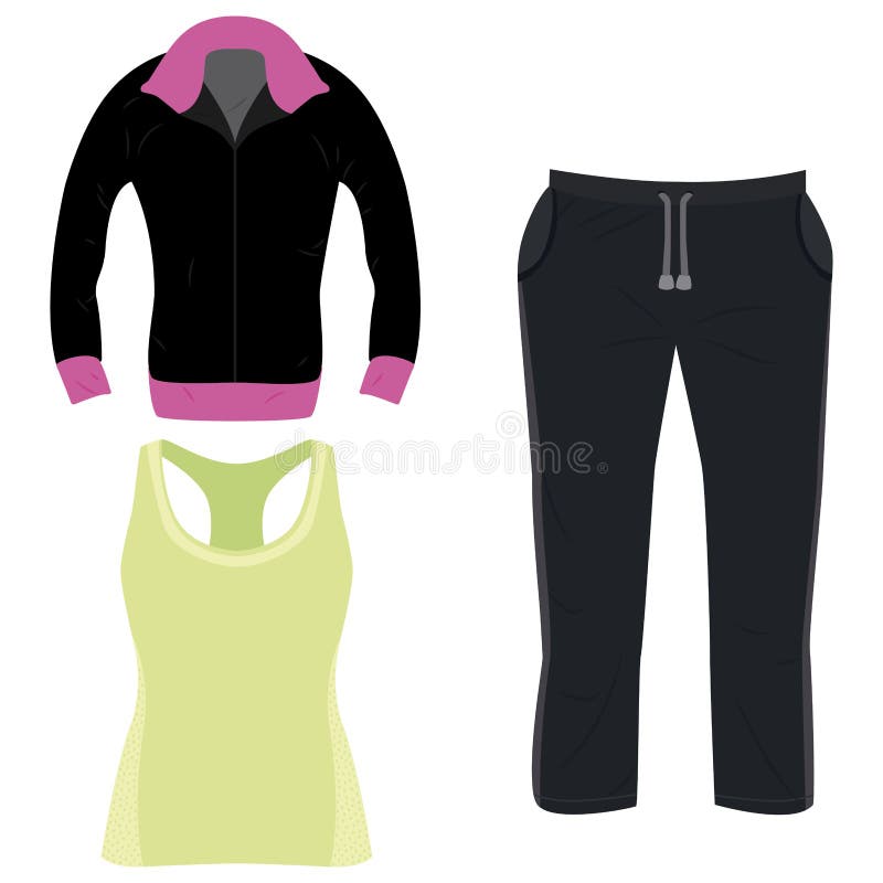 Workout Clothes stock vector. Illustration of games, weight - 61327990