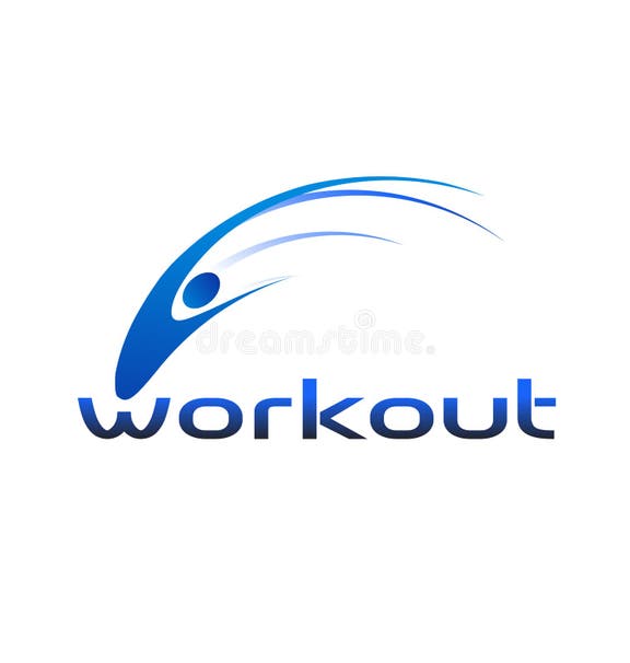 Workout logo stock vector. Illustration of active, action - 24656228